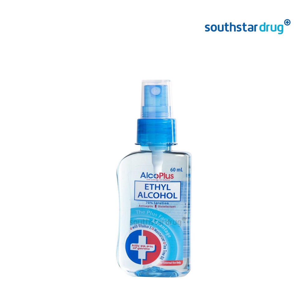 Alcoplus 70% Solution Ethyl Alcohol 60 ml | Shopee Philippines