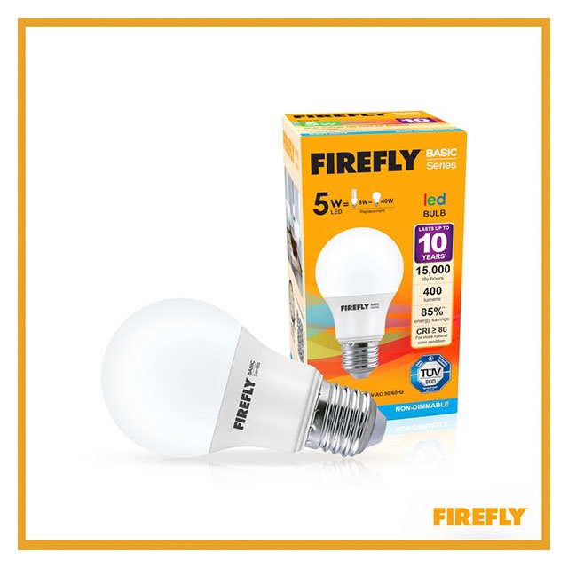 Firefly Basic Series LED A-Bulb Daylight | ORIGINAL FIREFLY | Shopee ...