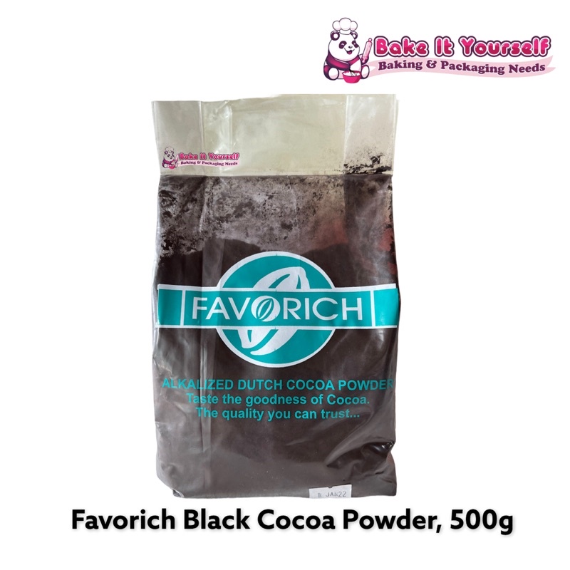 Favorich Black Cocoa Powder, 500g | Shopee Philippines