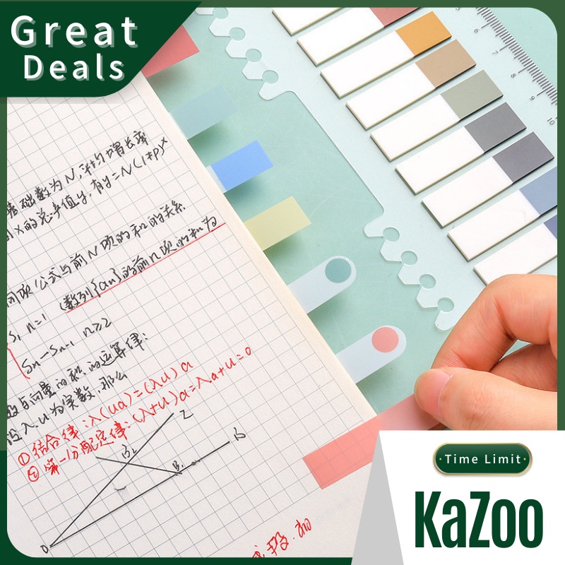 Kazoo Colorful Sticky Notes Memo Pad Lable Sticker Bookmarks Notepad ...