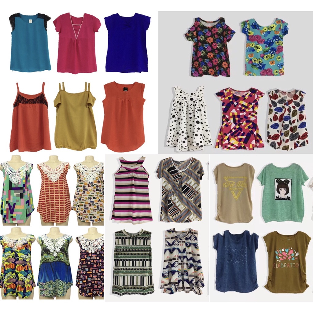 Blouse Tops for Women Assorted Prints/designs/colors with Individual ...