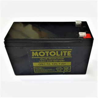 Motolite UPS Battery 12V 7Ah 20hr OM7-12 12 Volts 7 Ampere Rechargeable ...