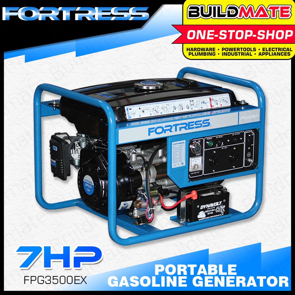 FORTRESS Portable Gasoline Power Generator 2400W Surge Output FPG3500EX ...