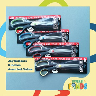 JOY Scissors / Scissor Gunting 8" Assorted Color | Shopee Philippines