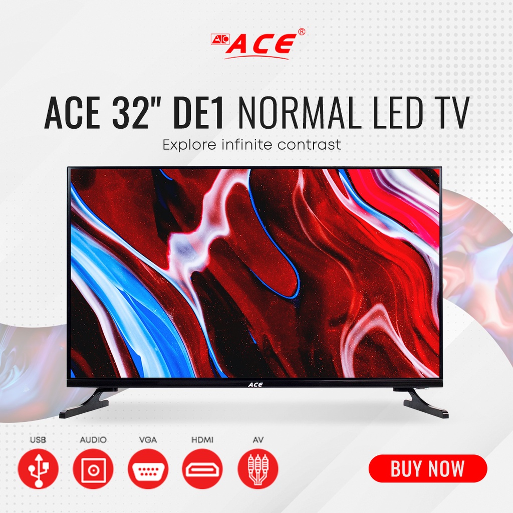 ACE 32" ULTRA-Slim LED TV Frameless LED-808 DE1 | Shopee Philippines