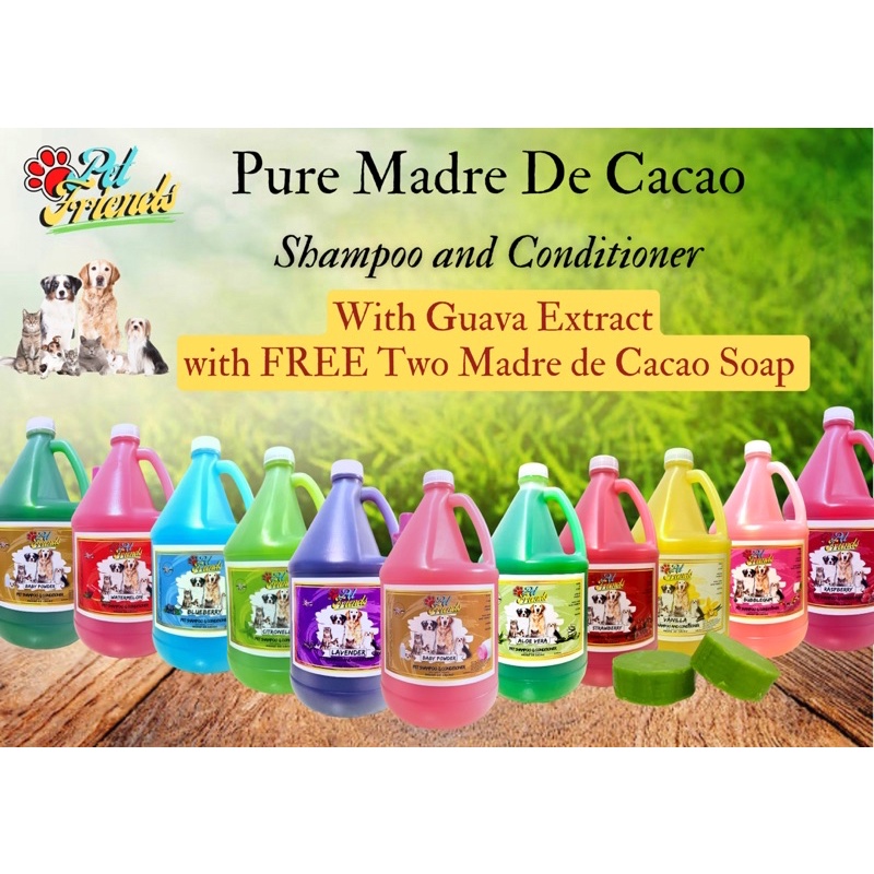 Madre De Cacao Dog And Cat Pet Shampoo And Conditioner With Guava