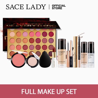SACE LADY Face Makeup Set Daily Use Base Make Up Eyebrow Pencil ...