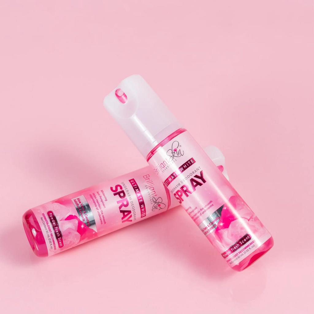 Brilliant Deo Spray (60ML) Whitening Underarm Spray | (Long Lasting ...