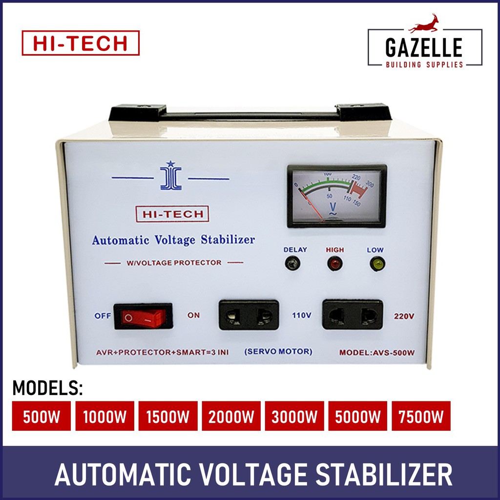 Hi-Tech AVR Automatic Voltage Regulator Stabilizer Servo Motor Type ...