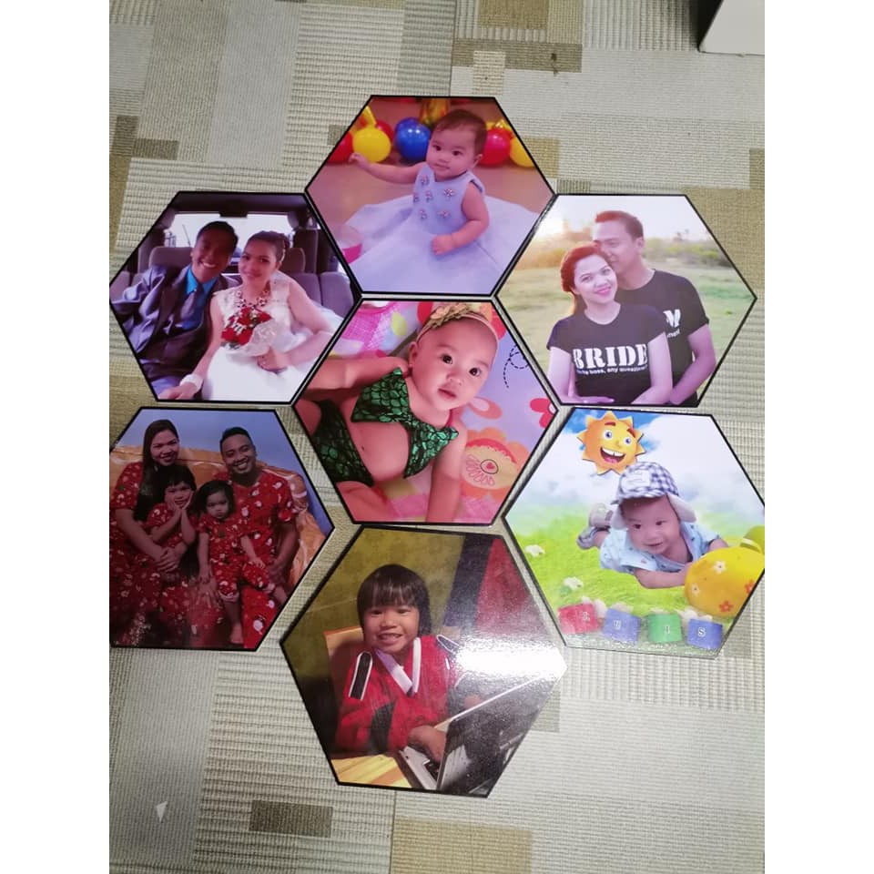 Wall Decor - Hexagon 8x8 Sintra Board Frame | Shopee Philippines