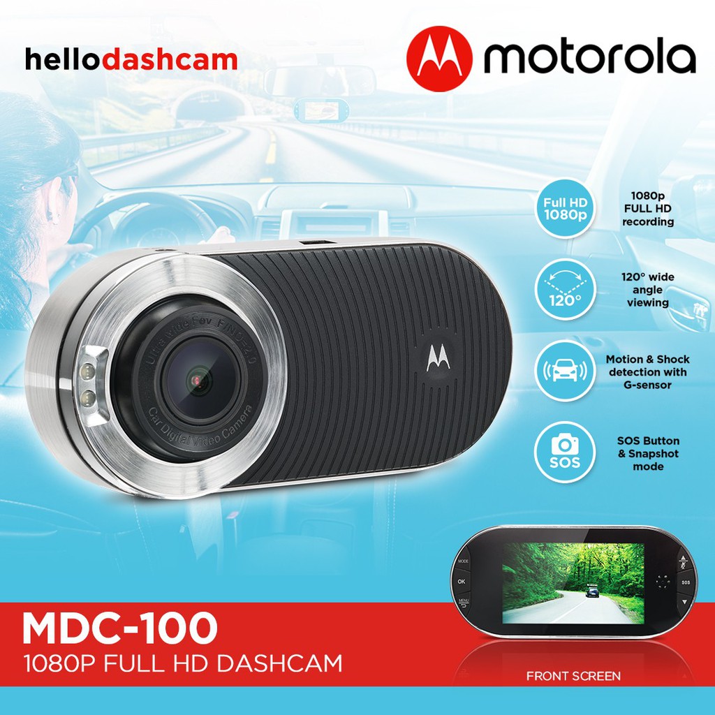 MOTOROLA MDC-100 FHD 1080P DASH CAM | Shopee Philippines