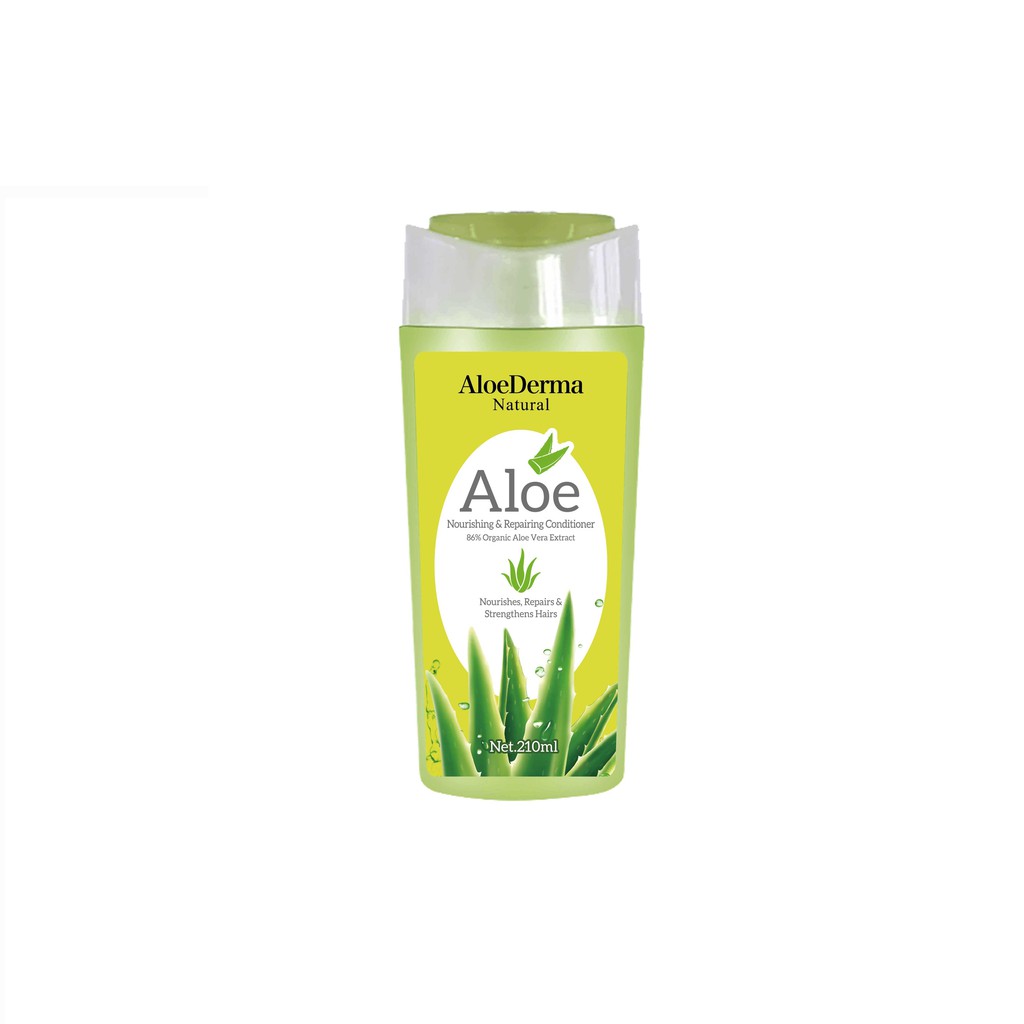AloeDerma Natural Nourishing and Repairing Conditioner 210ml | Shopee ...