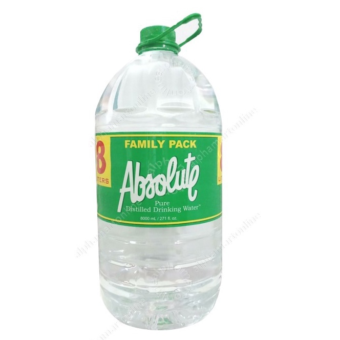 Absolute Pure Distilled Drinking Water 8L | Shopee Philippines