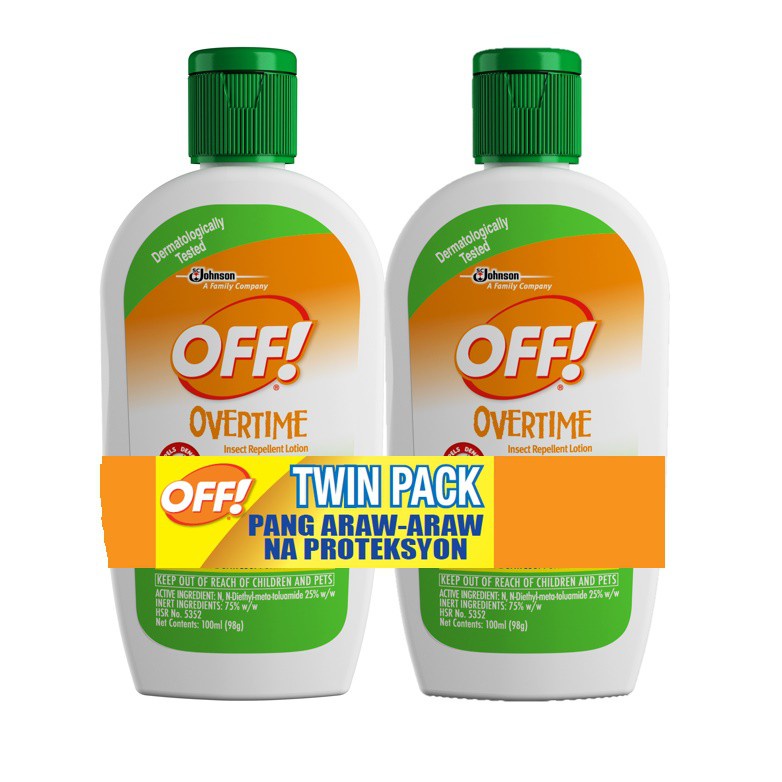 OFF Overtime Lotion Twin 100mL | Shopee Philippines