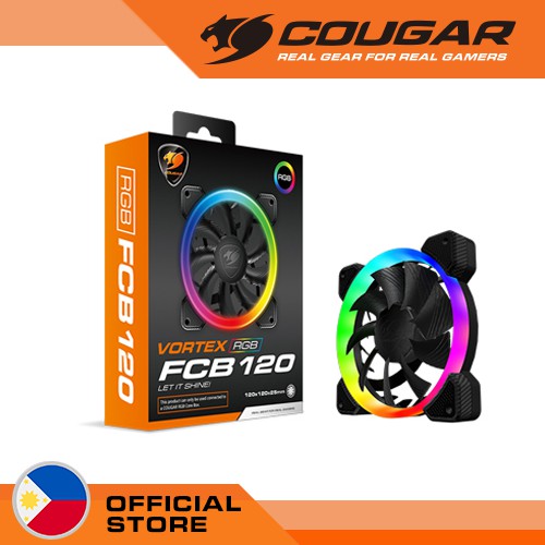 COUGAR VORTEX RGB FCB 120MM HDB COOLING FAN (1PC) | Shopee Philippines