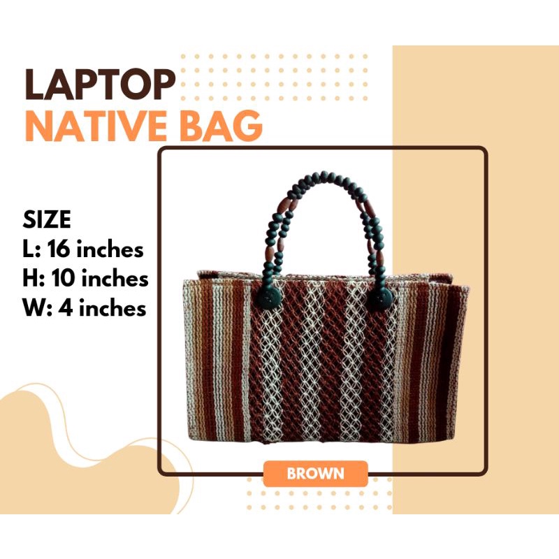 Laptop Native Bag with Beaded Handle | Shopee Philippines