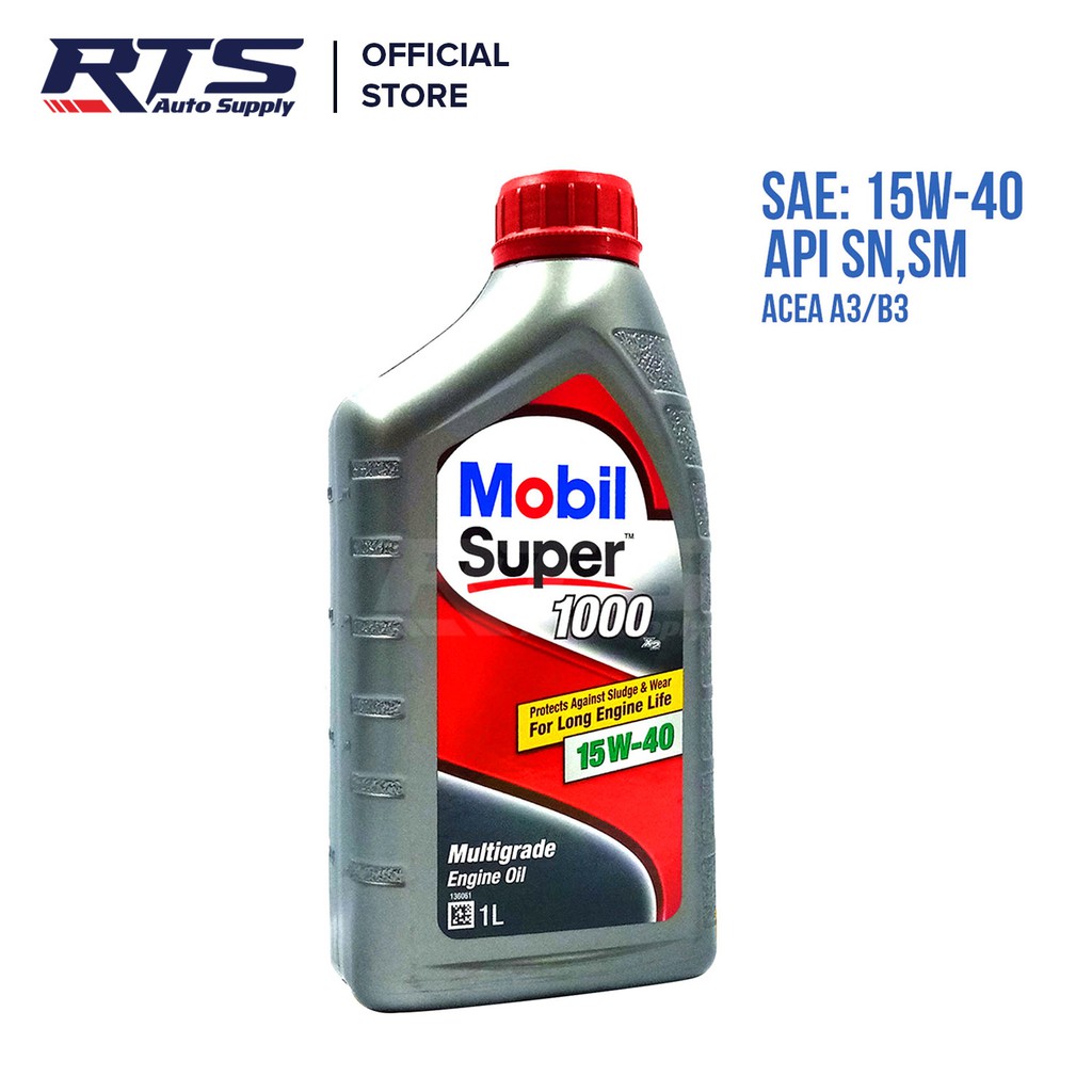 Mobil Super 1000 15w-40 15w40 Gasoline Engine Oil 1 Liter | Shopee ...