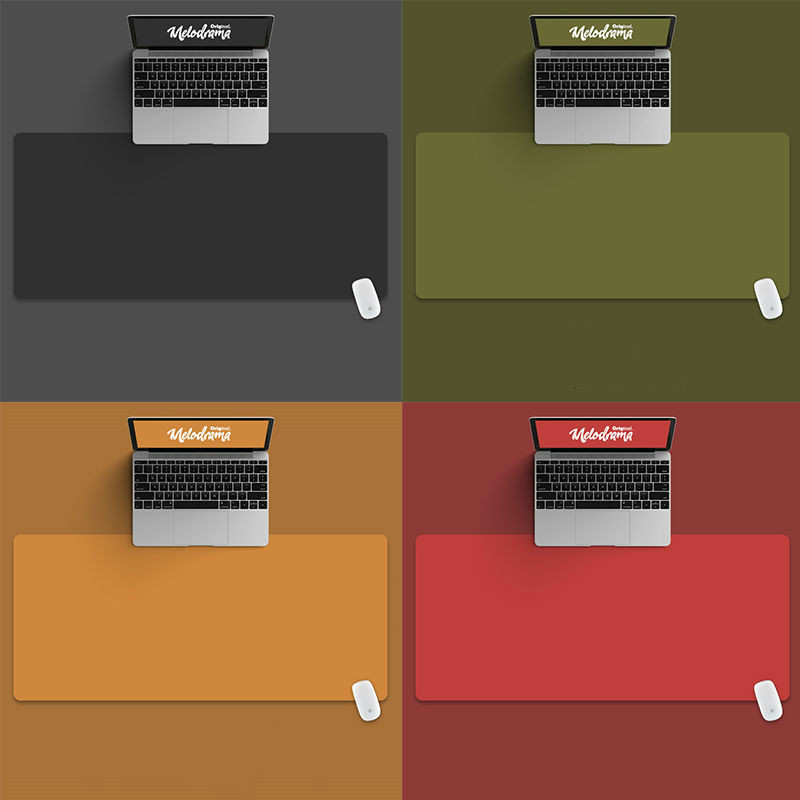 Elegant Solid Color Mouse Pad Extra Thick Computer Keyboard Pad Office ...