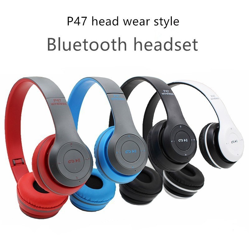 P47 Wireless head wear style Bluetooth headset Headphone P47 earphones ...