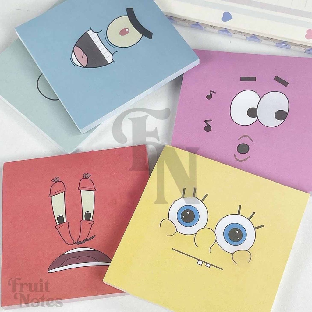 SN281 50 sheets Spongebob Sticky Notes | Shopee Philippines