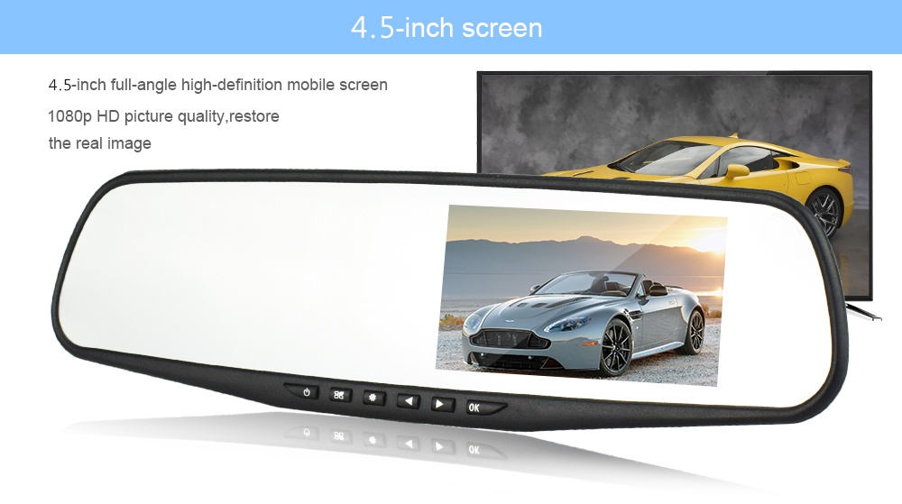 ODSCN Full HD 1080P Video Camera w/ Dual Lens for Vehicles Front ...