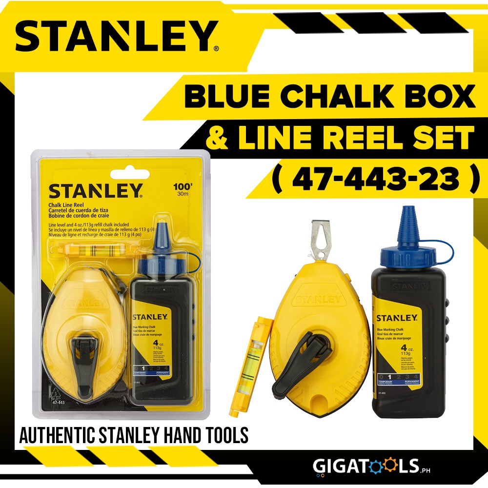 Stanley Blue Chalk Set and Line Reel ( 47-443-23 ) | Shopee Philippines