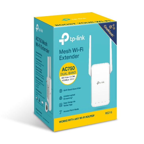 TP-Link RE215 AC750 Mesh WiFi Extender | Shopee Philippines