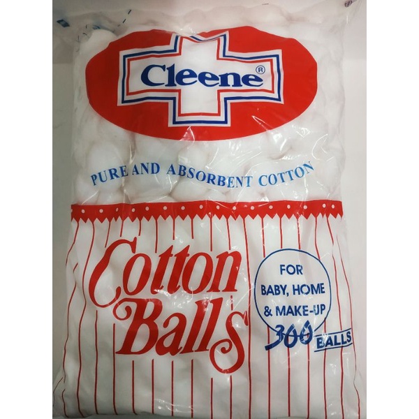 Cleene Pure Absorbent Cotton Balls (300 balls) | Shopee Philippines