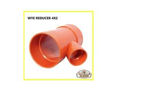 PVC Orange Wye Reducer 4x2" 2x3" 4x3" (per pc) PVC Pipe Sanitary Orange ...