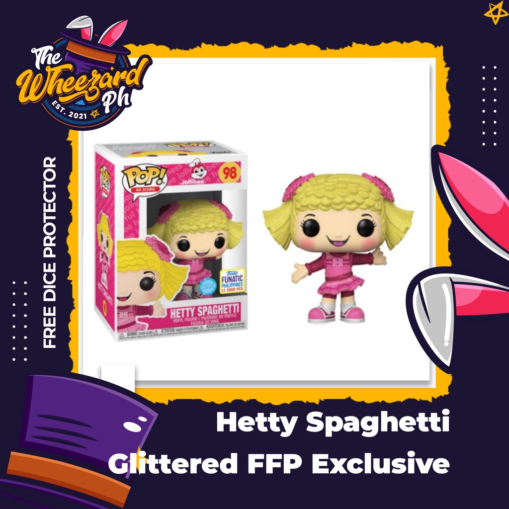 Funko Pop! Ad Icons: Jollibee - Hetty Spaghetti Glittered FFP Exclusive ...