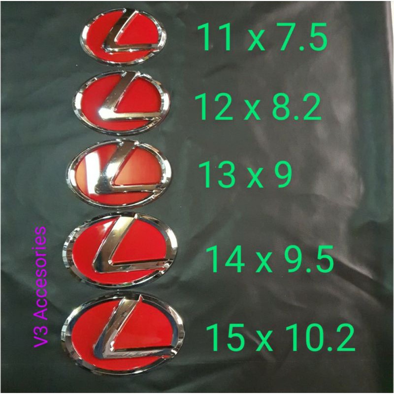 MERAH Chrome Red Lexus Logo Emblems | Shopee Philippines