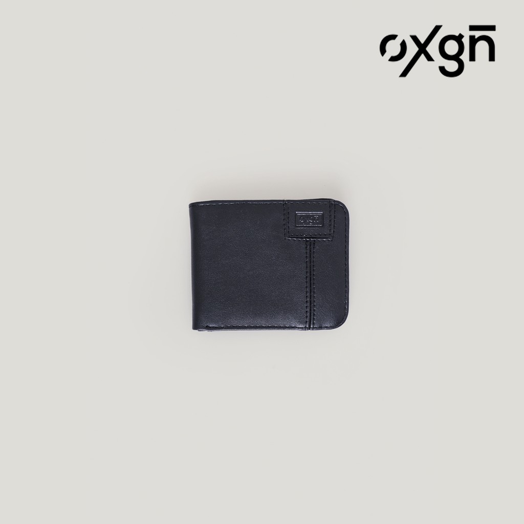 OXGN Bi Fold Wallet With Cut And Sew Detal For Men (Black) | Shopee ...