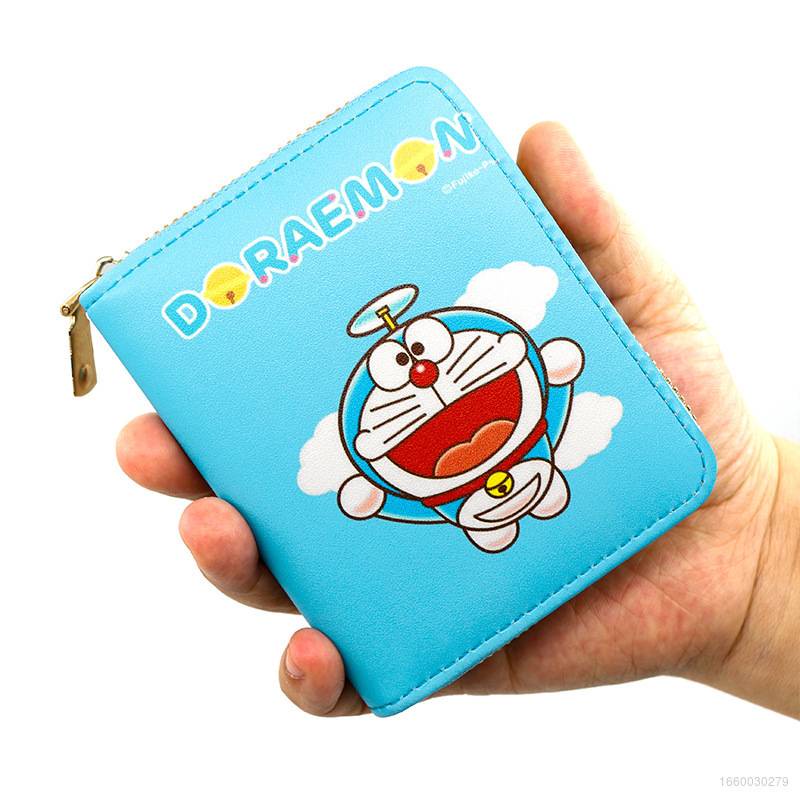 NS3 New Doraemon coin purse cute cartoon jingle cat card holder men and ...