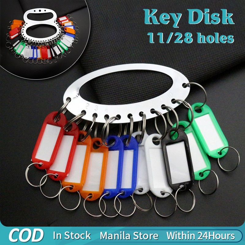 Stainless Steel Key Disk 11/28-Bit Key Organizer Management with Key ...