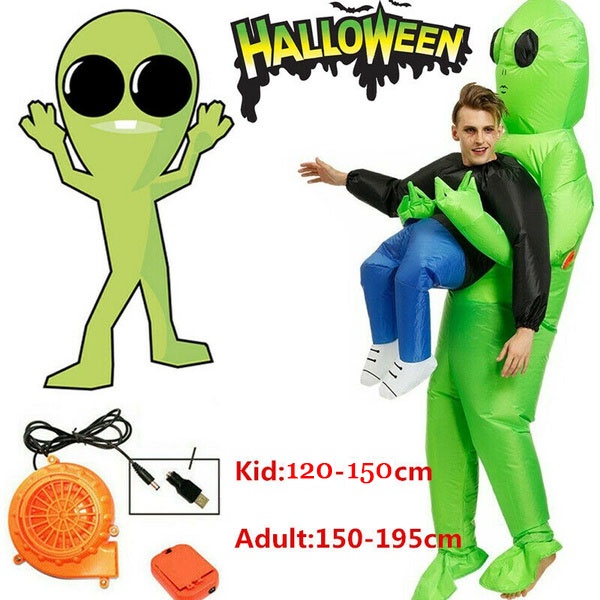 Alien Inflatable Costume Boys Girl Party Cosplay Costume Funny Suit ...