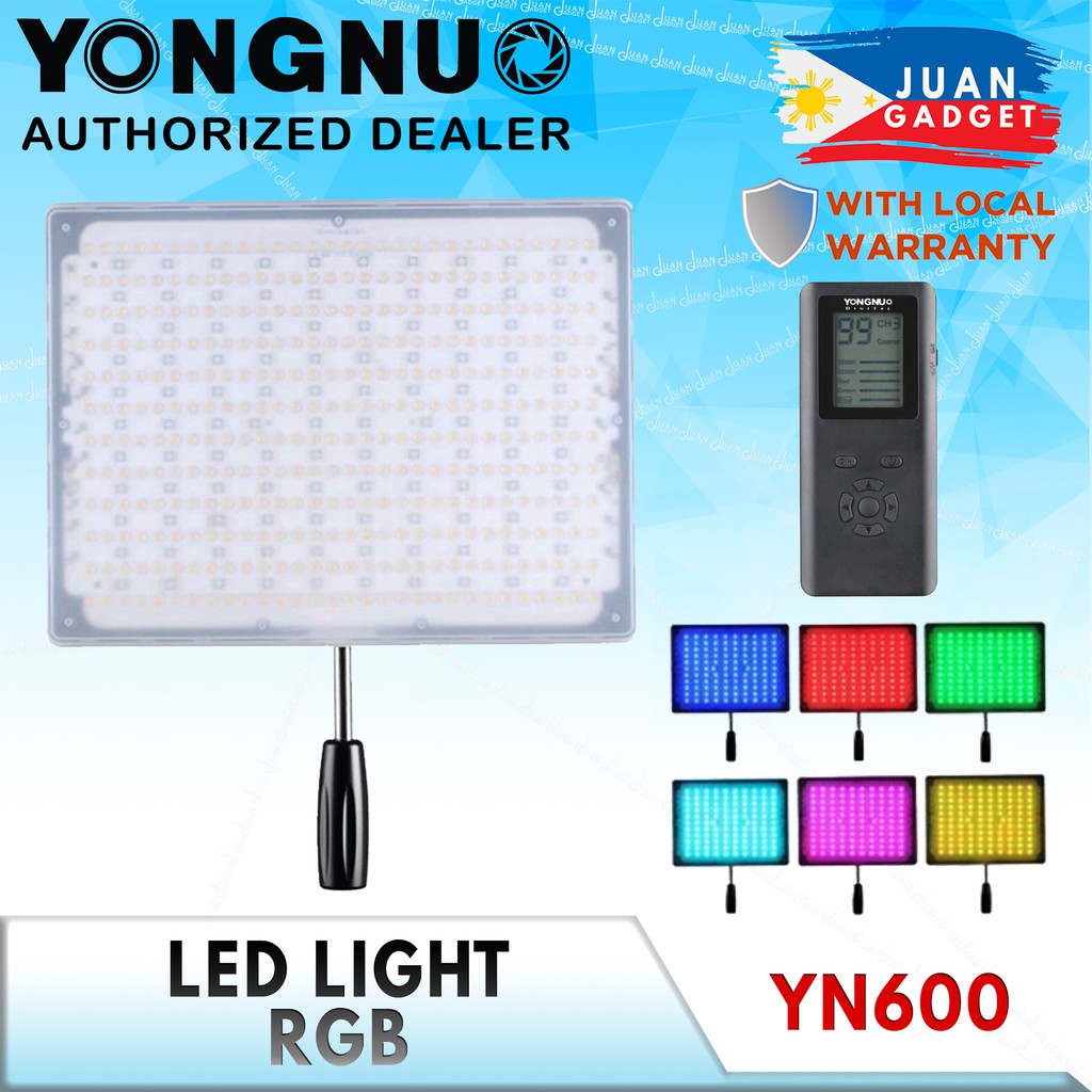 Yongnuo YN600 RGB Pro LED Video Studio Light Custom Color Continuous ...