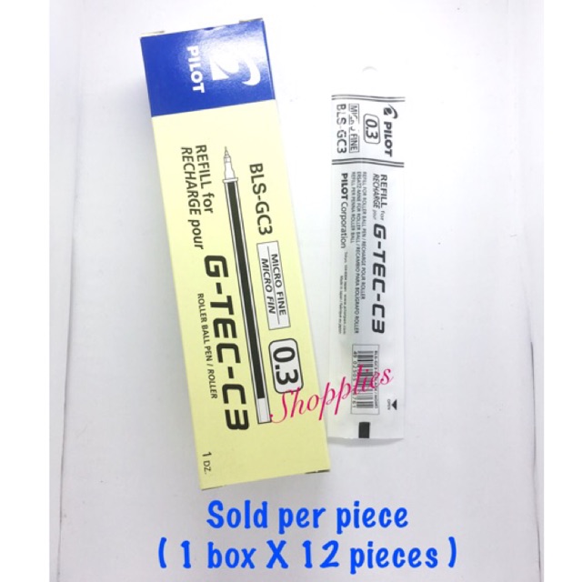 Refill Pilot 0.3 Gtec C3 Black (Sold per piece) | Shopee Philippines