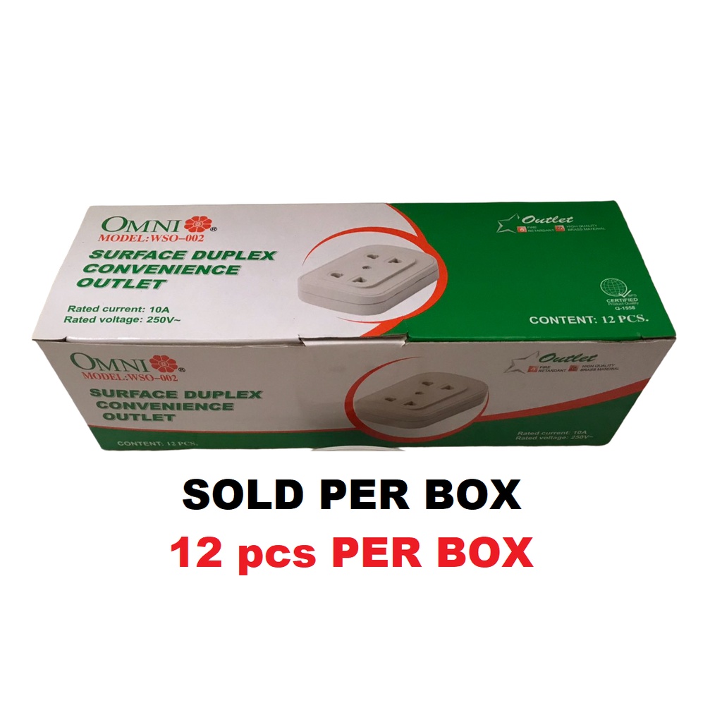 OMNI Surface 2-Gang Convenience Outlet 10A 250V~ - WSO-002 | Shopee ...