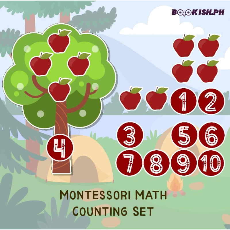 Bookish.Ph Montessori Math Counting Laminated Velcro Set | Shopee ...