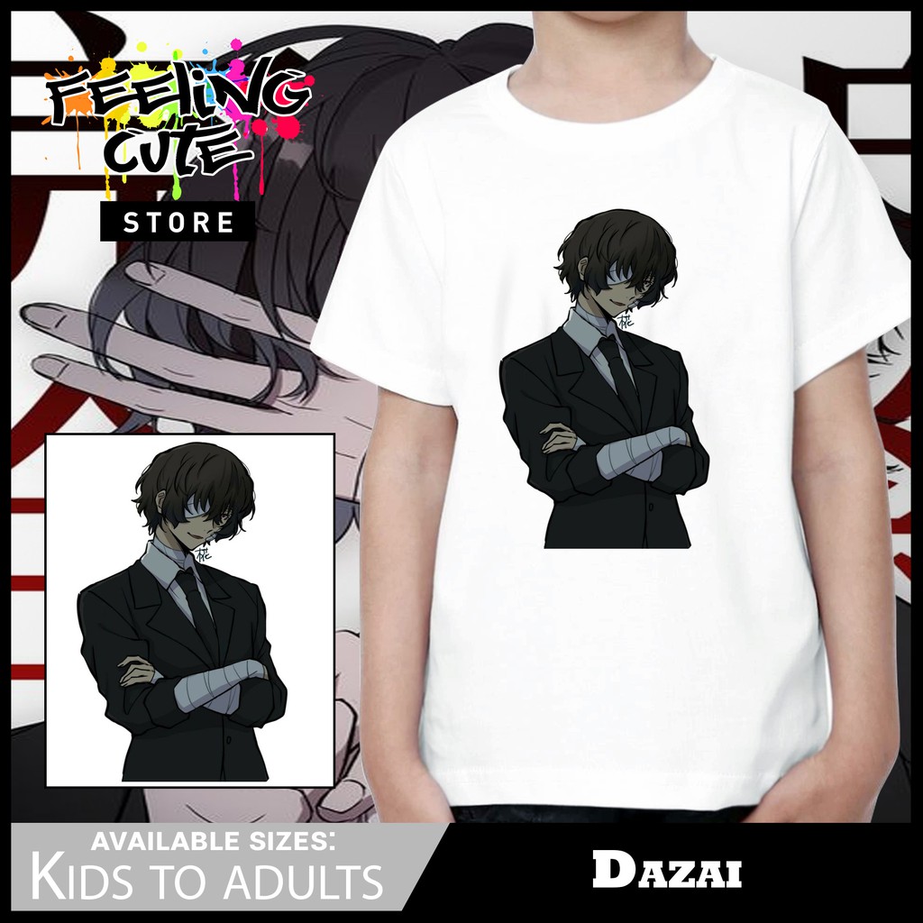 Dazai Osamu Anime Shirt Bungo Stray Dog - Dazai | Shopee Philippines