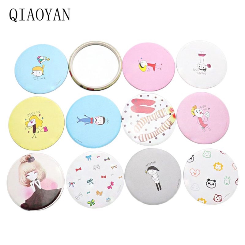 Cartoon Mini Portable Mirror Convenient Circular Hand Mirror Pocket ...