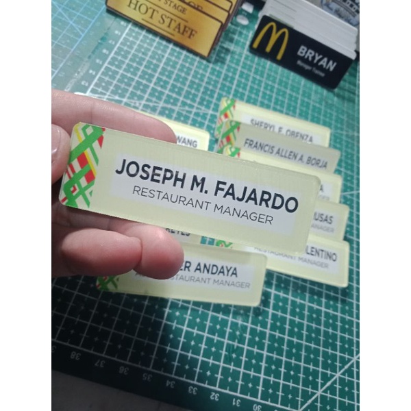 Mang inasal Nameplate MAGNETIC AVAILABLE | Shopee Philippines