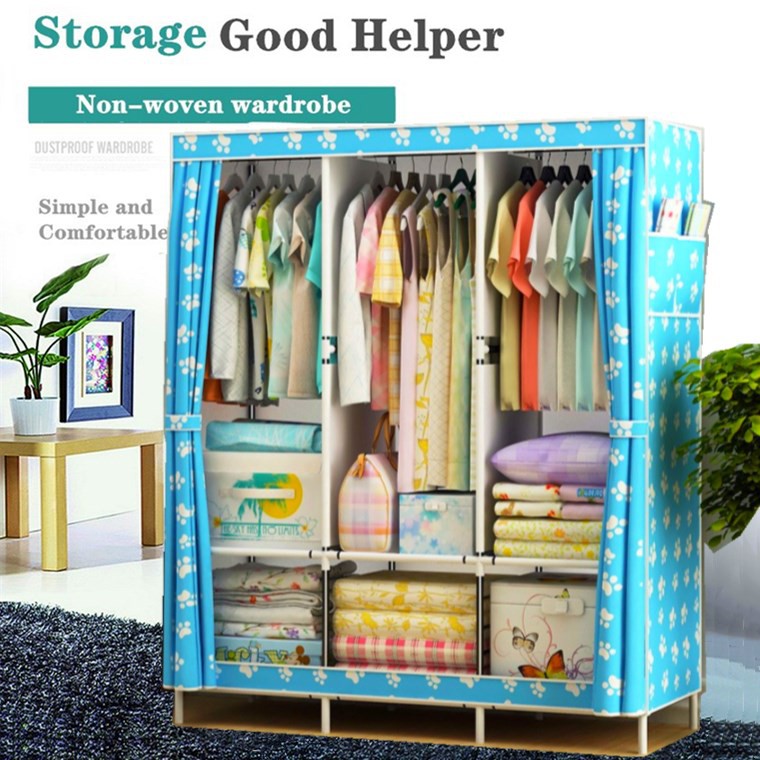 Big High 170cm DIY MULTIFUNCTIONAL Cloth Wardrobe Storage WARDROBE ...