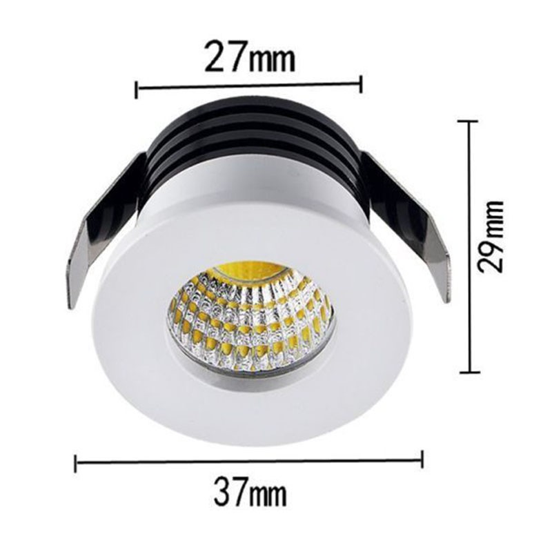 3w Small Led Downlights Recessed Mini Adjustable Cob Cabinet Spot ...