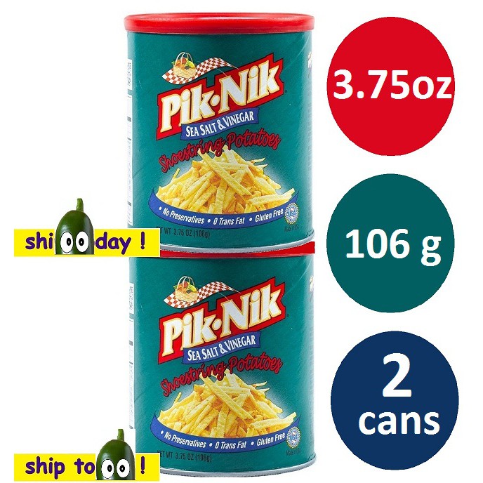 Pik-Nik HOT ! HOT ! / Sea Salt and Vinegar Piknik Shoestring Potatoes ...