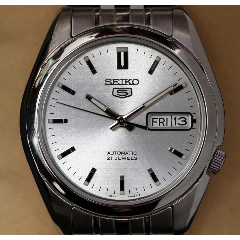 Seiko SNK355 Automatic Steel Watch Silver Dial SNK355K1 Shopee ...