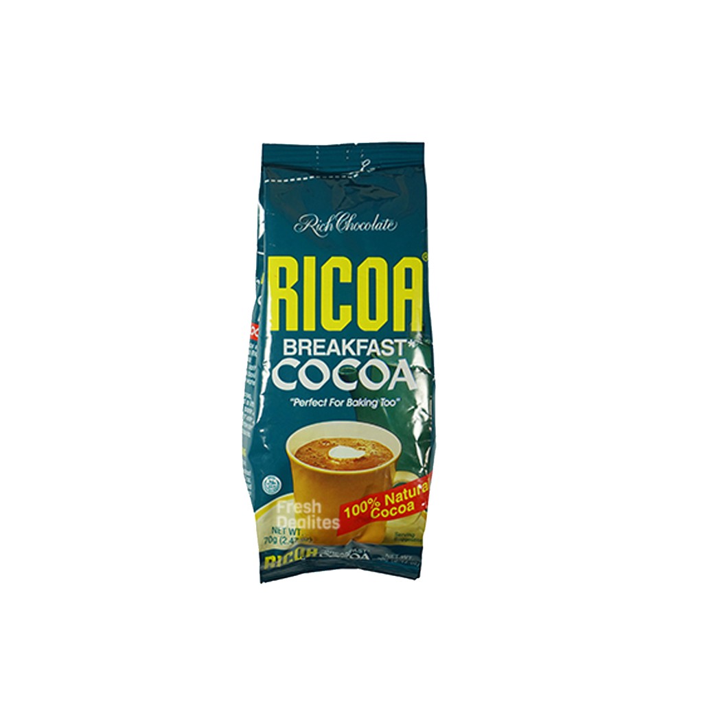 RICOA Breakfast Cocoa 70g | Shopee Philippines