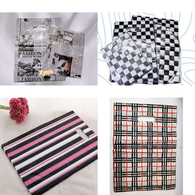 unisex design printed plastic bags 100pcs. | Shopee Philippines
