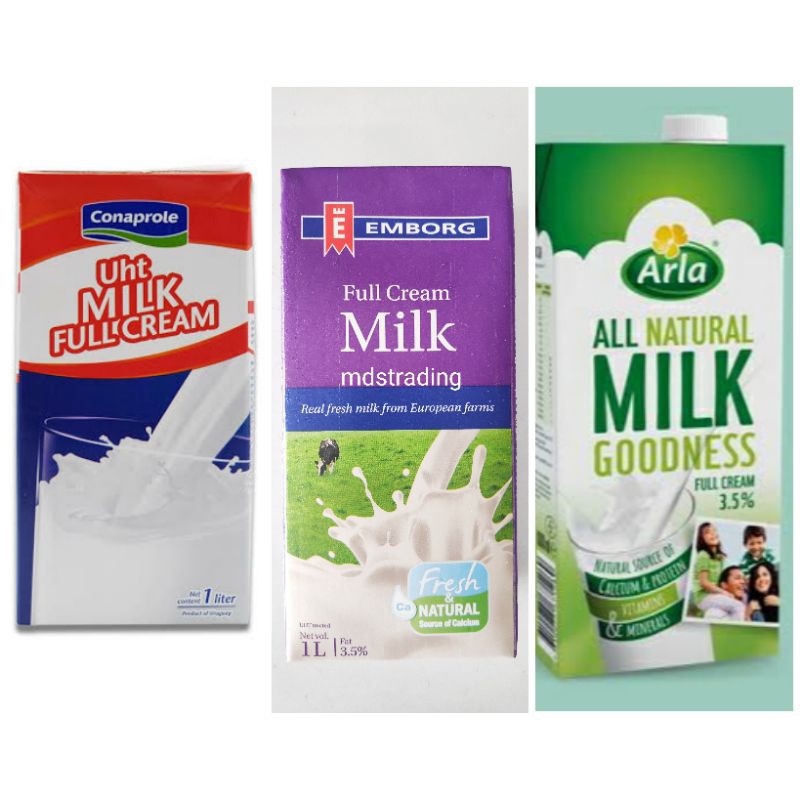 Emborg full cream milk, arla, conaprole 1l | BeeCost