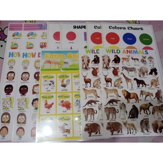 Tagalog Colors Learning chart Laminated educational materials | Shopee ...